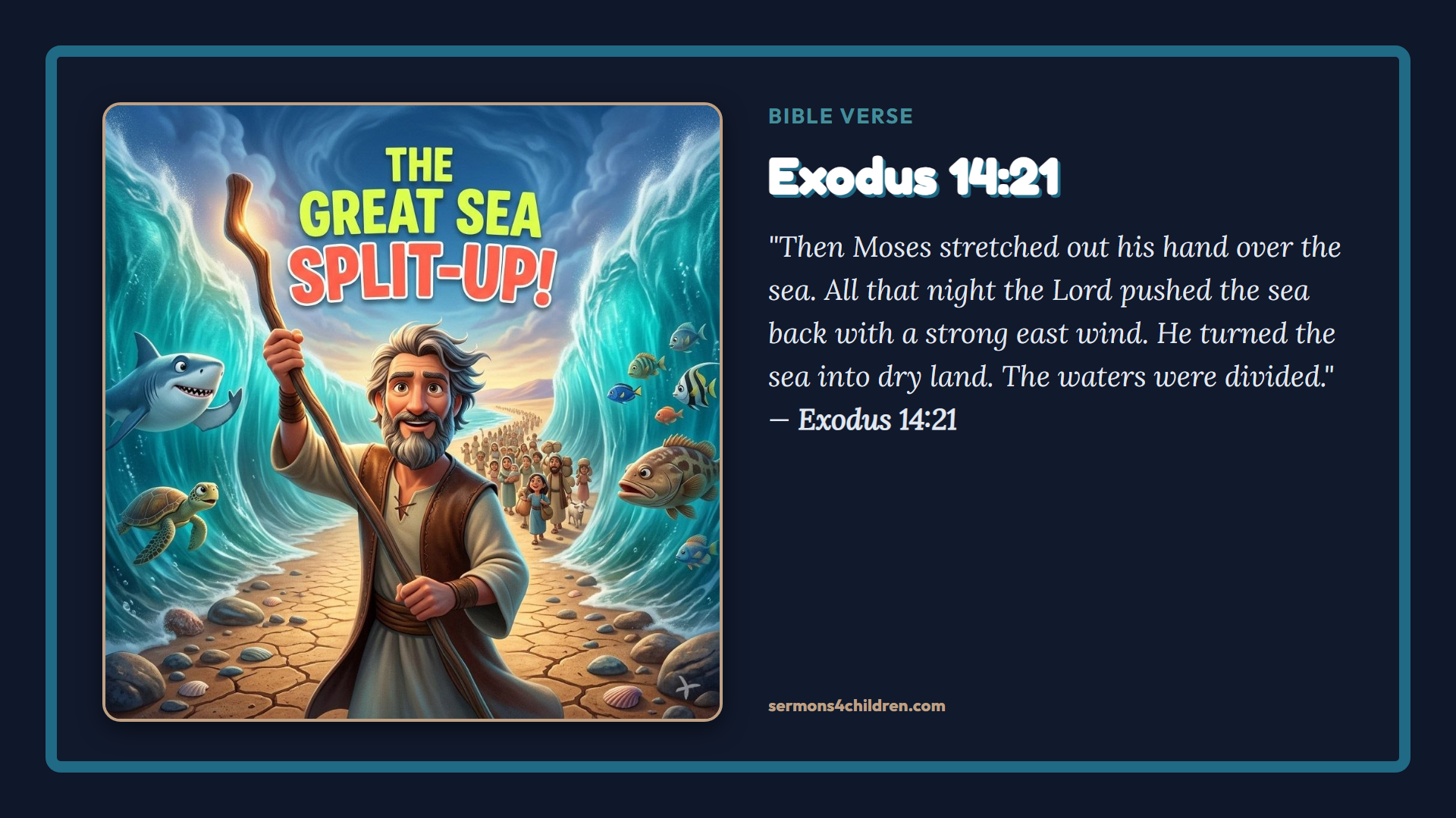 Printable Lesson Pack: The Great Sea Split-Up! (Exodus 14 ...